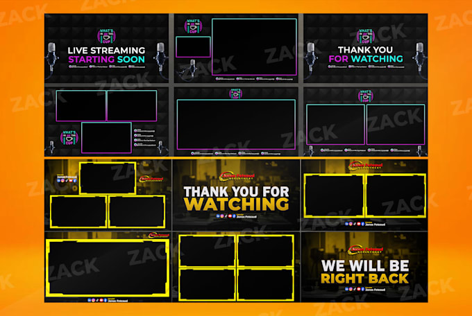 Do streamyard, streamlabs, obs overlay for youtube podcast by Auratouch ...