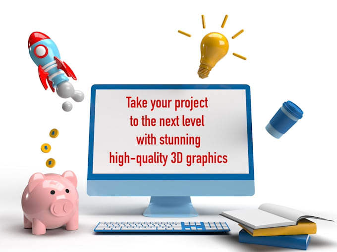 Create 3d objects for banners by Lolamaro | Fiverr