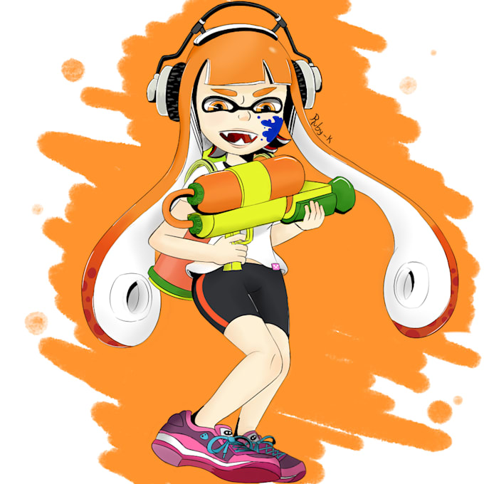 Splatoon drawings in my style by Ruby_ki1 | Fiverr
