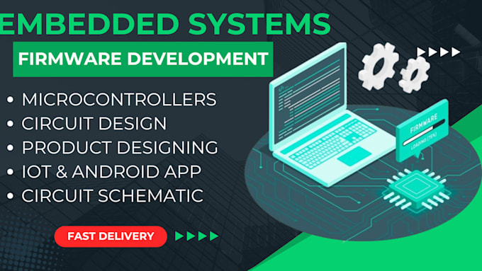 Develop firmware and software for embedded system project, pcb design ...