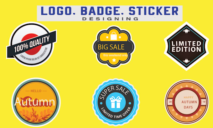 Do create custom sticker designs for you by Ahsannasir923 | Fiverr