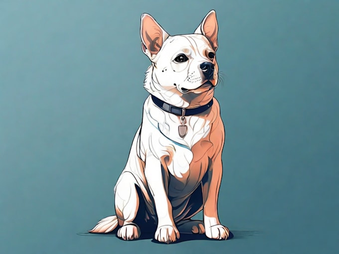 Draw pet portrait vector line art by Aillerren | Fiverr