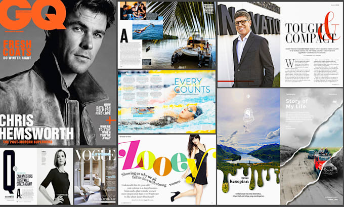 Do magazine design, catalogue, editorial magazine layouts newsletter ...