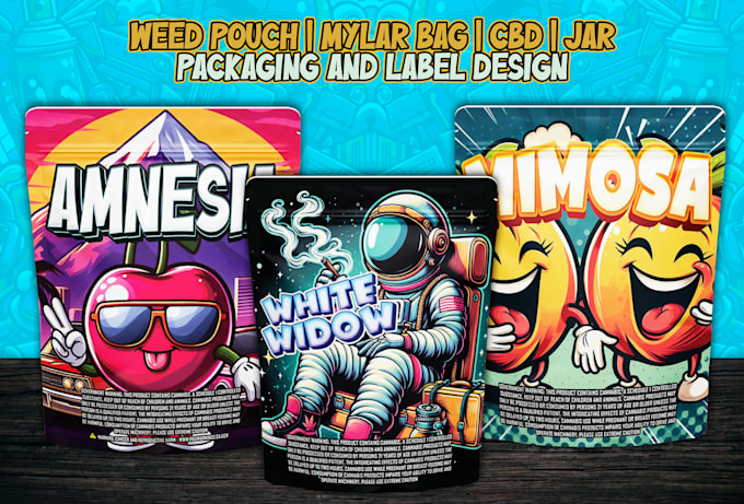 Design weed, cannabis packaging, mylar bag, and jar label designs by ...