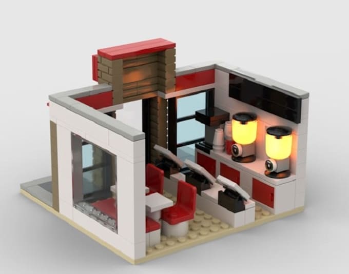 Design custom 3d lego model with instruction lego minifigures design by ...