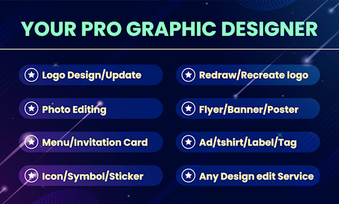 Do any graphic design work in adobe illustrator or modify your ai, eps ...