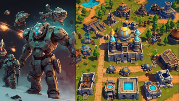 Create game development for unity 3d and 2d game art, unreal engine, mobile, vr by Abdul_malik6 ...