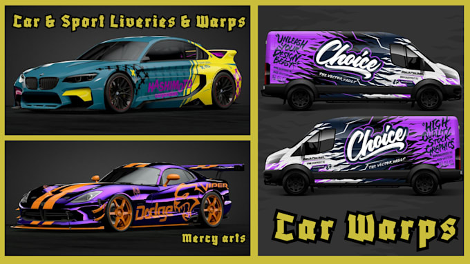 Design your fivem or car livery, car wrap for assetto corsa and ...