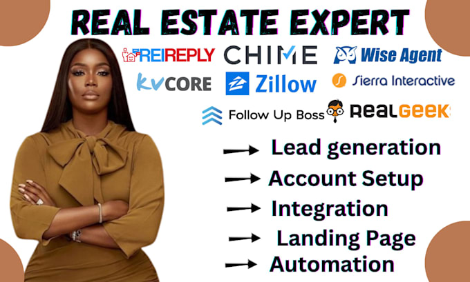 Setup lofty crm, sierra interactive, kvcore, chime, follow up boss, kv core crm by Carmella_big ...