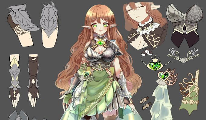 Live2d animated character model, live2d character creator, facial expressions