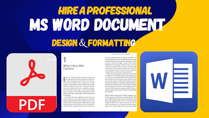 Create, design ms word template and format, edit your microsoft word ...