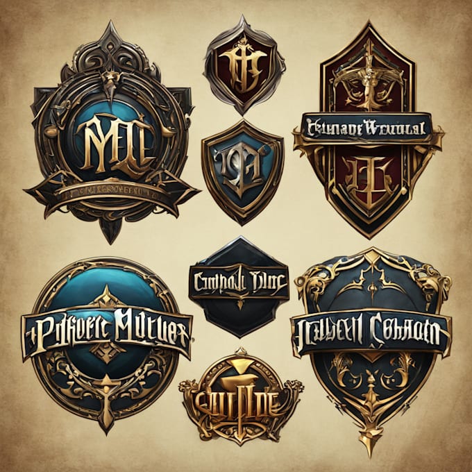 Design unique medieval, fantasy, rpg, mmorpg game title logo by ...