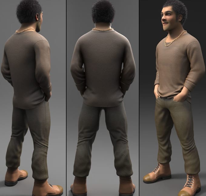 Mold stylized arkit character model, cartoon chibi pixar model,animate ...