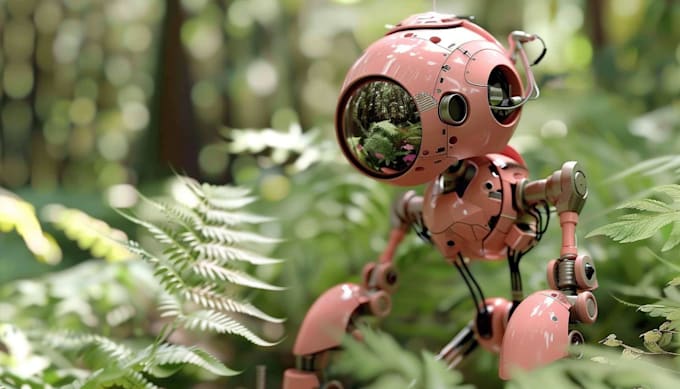 Create cute mecha robot character concept art by Sylviahraim | Fiverr