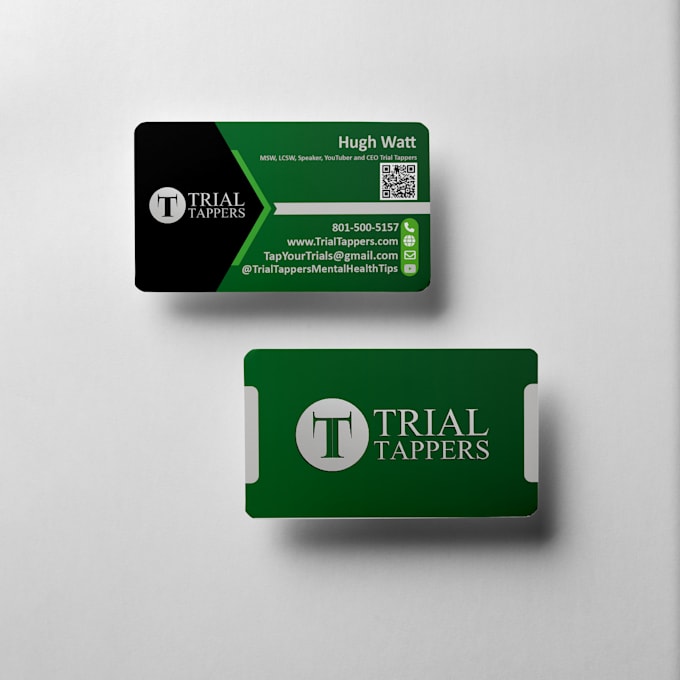 Design professional minimalist physical business card or vcard with qr ...