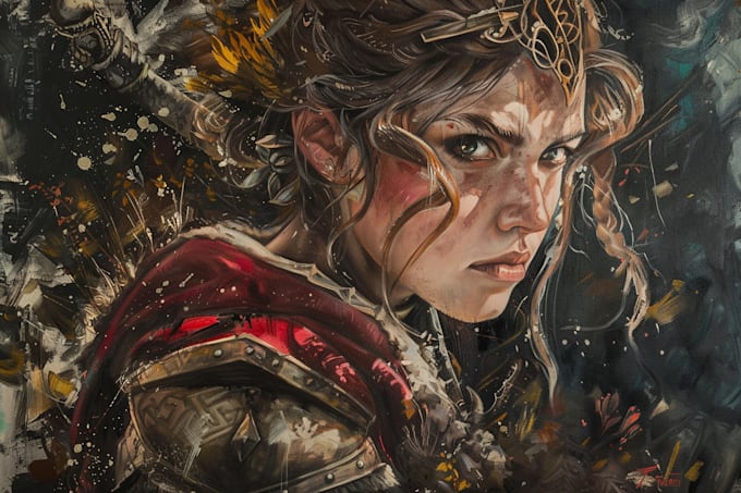 Draw realistic digital fantasy portraits by Isiareer | Fiverr