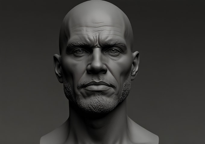 Sculpt 3d head, 3d halfbody, 3d action figure, printable stl, 3d human ...