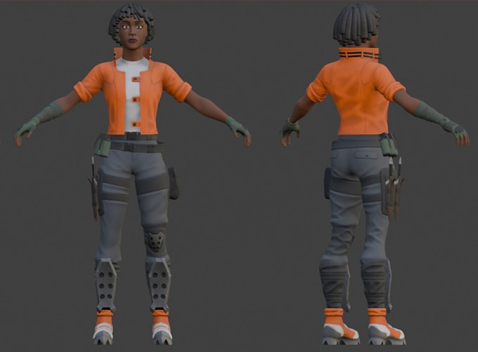 3d character model,stylized sculpt 3d model,uv map,retopology,realistic ...