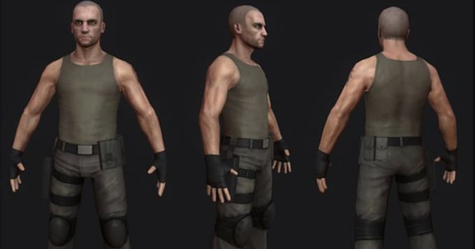 Polycount modularity, 3d stylized human model,3d texture, uv map, retopology,rig by Tekiteke ...