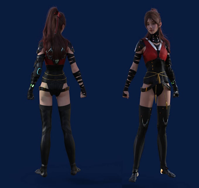 Model 3dcharacter With Textures And Real Time Renderfix 3dmodelrig Animate Nsf By Ishatmhil 