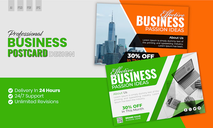 Design postcards mailers one pager eddm leaflet cards by Vectjal | Fiverr