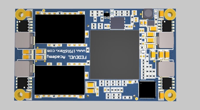 Design schematics in pcb design, pcb board layout in altium eagle ...