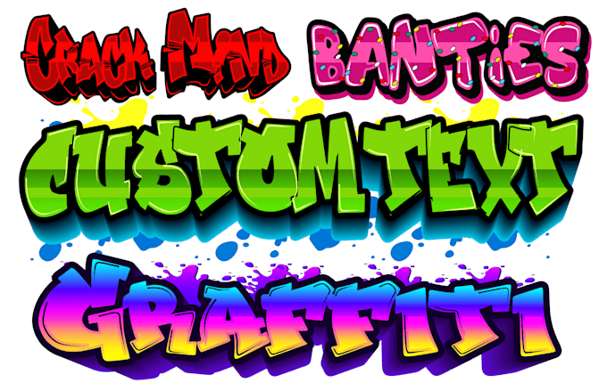 Create graffiti text, tags, t shirts, and logo design by Zaahmad183 ...