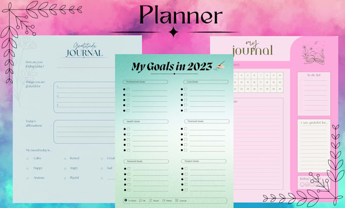Craft custom planner, journal, calendar, and tracker pages by Beauty576 ...