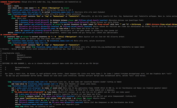 Create a skript for your minecraft server by Commander0287 | Fiverr