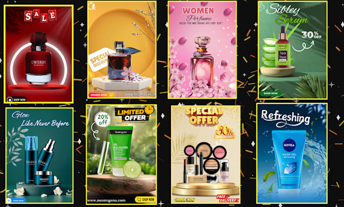 Design professional product poster, cosmetic and perfume poster by ...