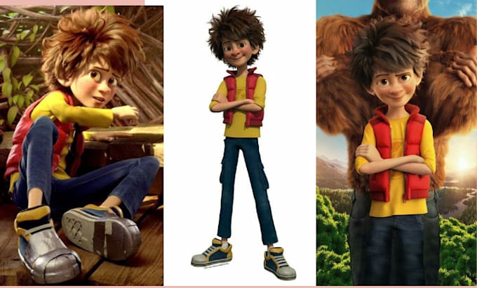 Create 3d character from 2d artwork 2d to 3d conversion in any 3d style ...