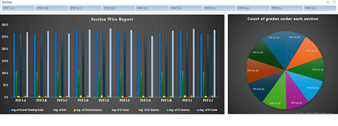 Design interactive excel dashboards, charts, graph pivot tables, and automation by Excel ...