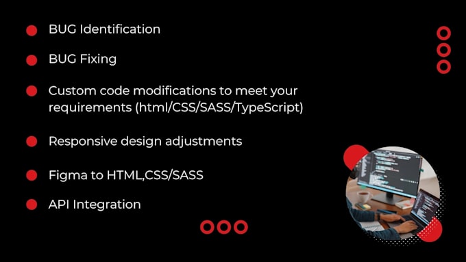 Fix angular bugs, modifications and development by Tharaha_dev | Fiverr