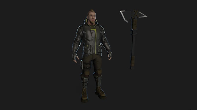 Make stylized 3d model, apply texturing, add bones to 3d character, sfm ...