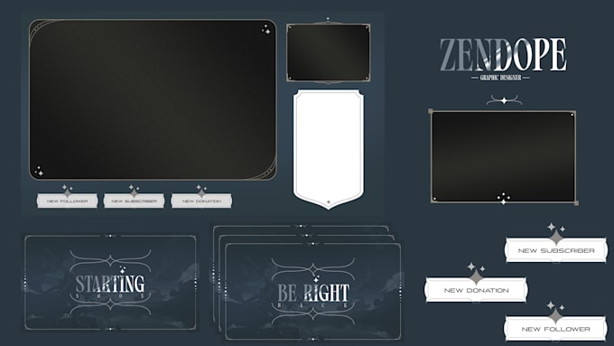 Professional stream overlay design for your broadcast by Zenoxox | Fiverr