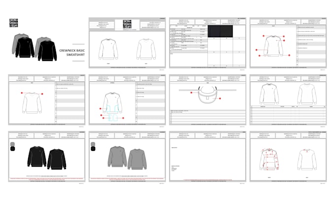 Create tech pack and flat sketches for swimwear by Carolina_medrs | Fiverr