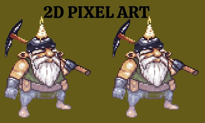 Create pixel art animation, sprite sheet, game assets, tileset