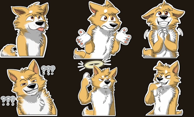 Draw furry sticker pack animated crypto sticker nsfw sticker discord ...
