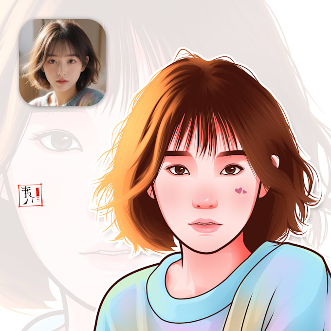 Draw your photo into unique stylized character drawing by ...