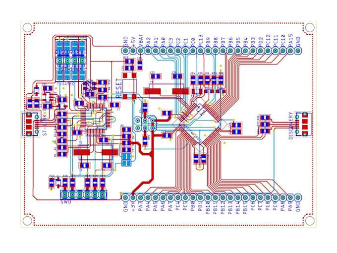 Design pcb layout and circuit schematic in eagle and altium by ...