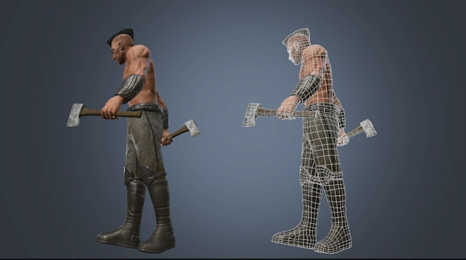 Turn 2d image to stunning 3d character modular, toggle, stylized for ...