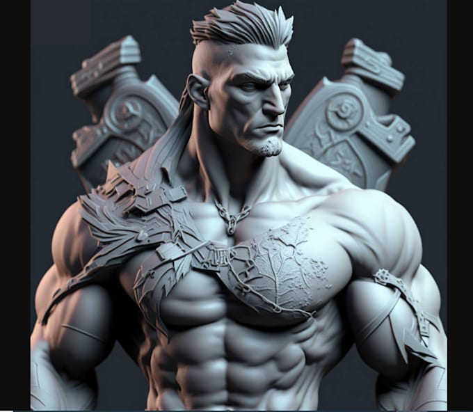 Sculpt character model,3d head,statue,3d model for 3dprint in zbrush ...