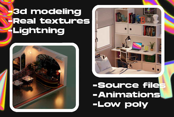 Make 3d isometric room designs for you by Brunob_93 | Fiverr