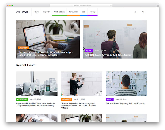 Be your front end web developer using html,css and react js by Bilal ...