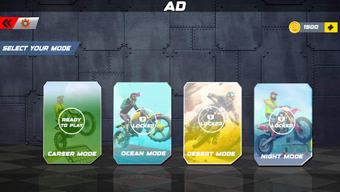 2d and 3d design creative game ui, menus, buttons, icons by Mahad_zahid ...