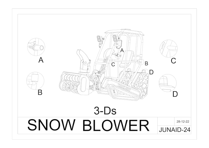 Do technical drawings, illustrations, line and 2d drawings by Junaid_j ...