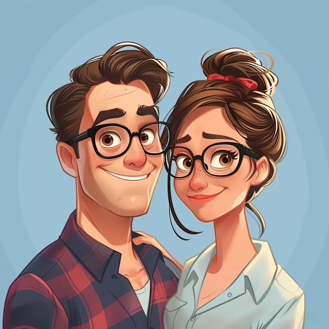 Make funny cartoon caricature from your photo by Cheirai | Fiverr