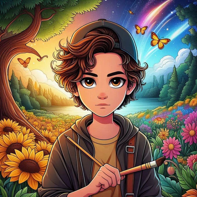 Make a disney cartoon portrait with amazing quality by Juniorlasow | Fiverr