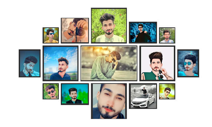 Make a unique photo collage and booth templates in 4 hours by Ahsan ...
