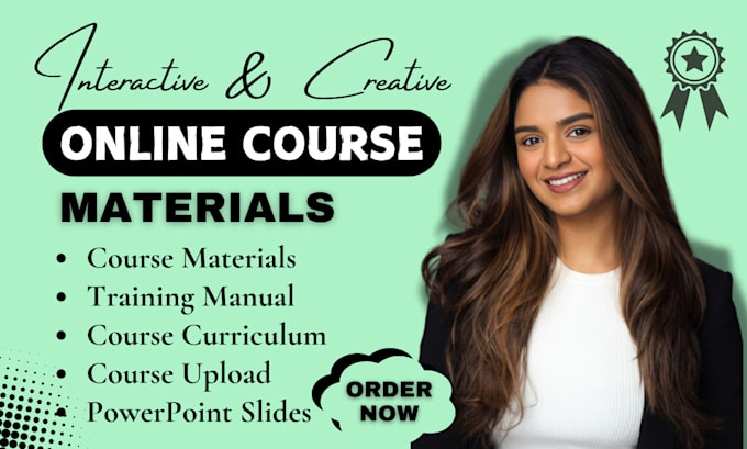 Create course material, lesson plan, workbook design powerpoint, training manual by ...